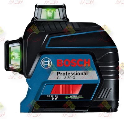 تراز لیزری سه خط 360 درجه نور سبز بوش مدل GLL 3-80 G - فروشگاه اینترنتی آوای ابزار + قیمت ارزان تراز